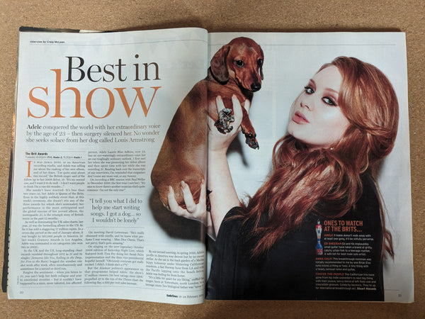 RADIO TIMES Mag 18/02/2012 Adele Interview - YourCelebrityMagazines