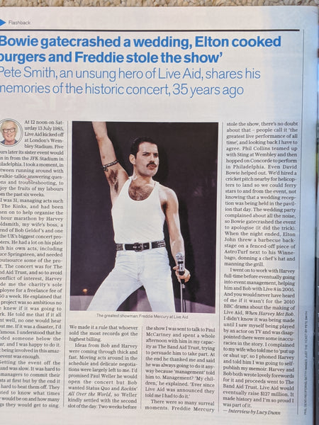 UK Telegraph Magazine 18 July 2020: Freddie Mercury Queen Elton John ...