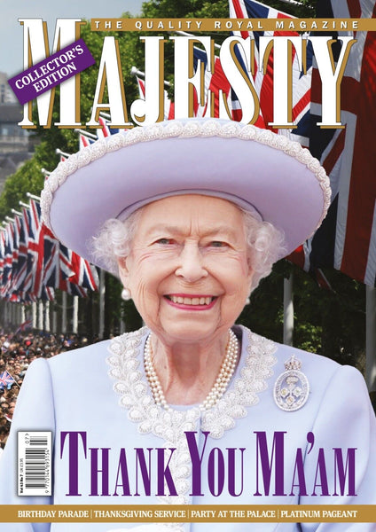 MAJESTY UK MAGAZINE QUEEN ELIZABETH II PLATINUM JUBILEE SPECIAL - Vol - YourCelebrityMagazines