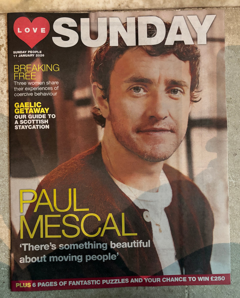 Love Sunday Magazine 11 January 2026 - Paul Mescal - YourCelebrityMagazines