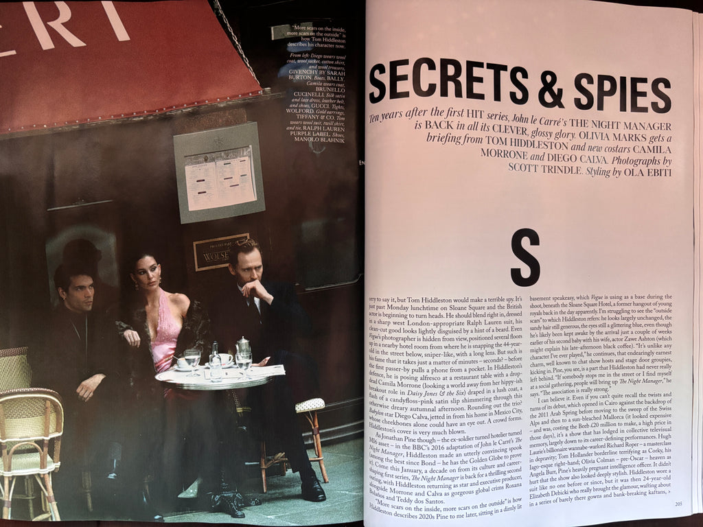 BRITISH Vogue UK Magazine December 2025 - Tom Hiddleston shoot ...