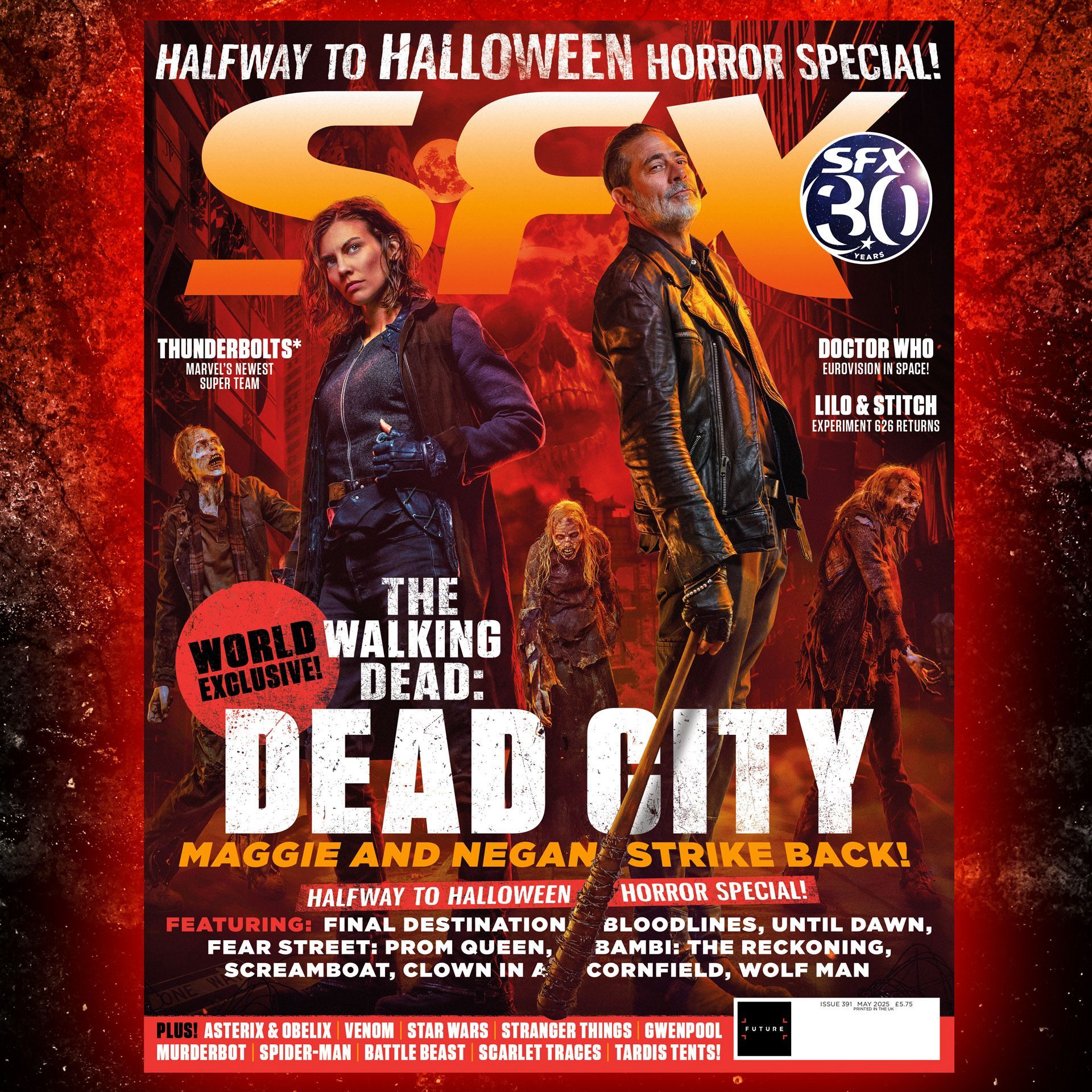 SFX magazine May 2025 #391 THE WALKING DEAD Dead City Sebastian Stan T ...