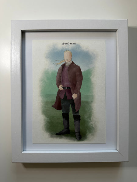 Outlander Inspired A5 Hand-Illustrated Art Print - Jamie ...