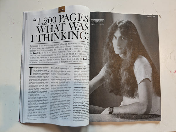 RECORD COLLECTOR #554 February 2024 Geddy Lee Rush Interview ...