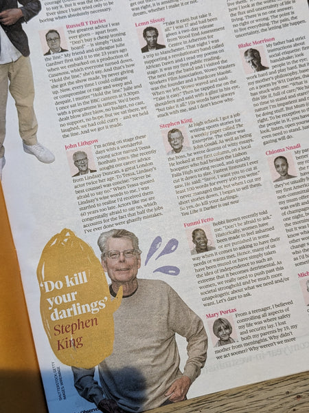 OBSERVER Magazine 10th Nov 2024 STEPHEN KING Michael Caine Mo Farah ...