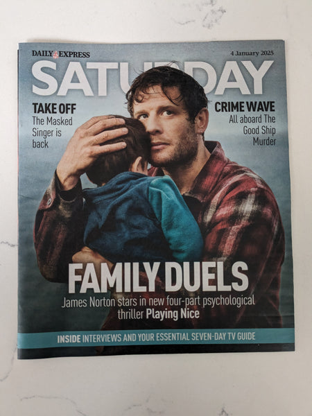 SATURDAY Magazine 04-01-2025 JAMES NORTON Robson Green Tom Brittney ...
