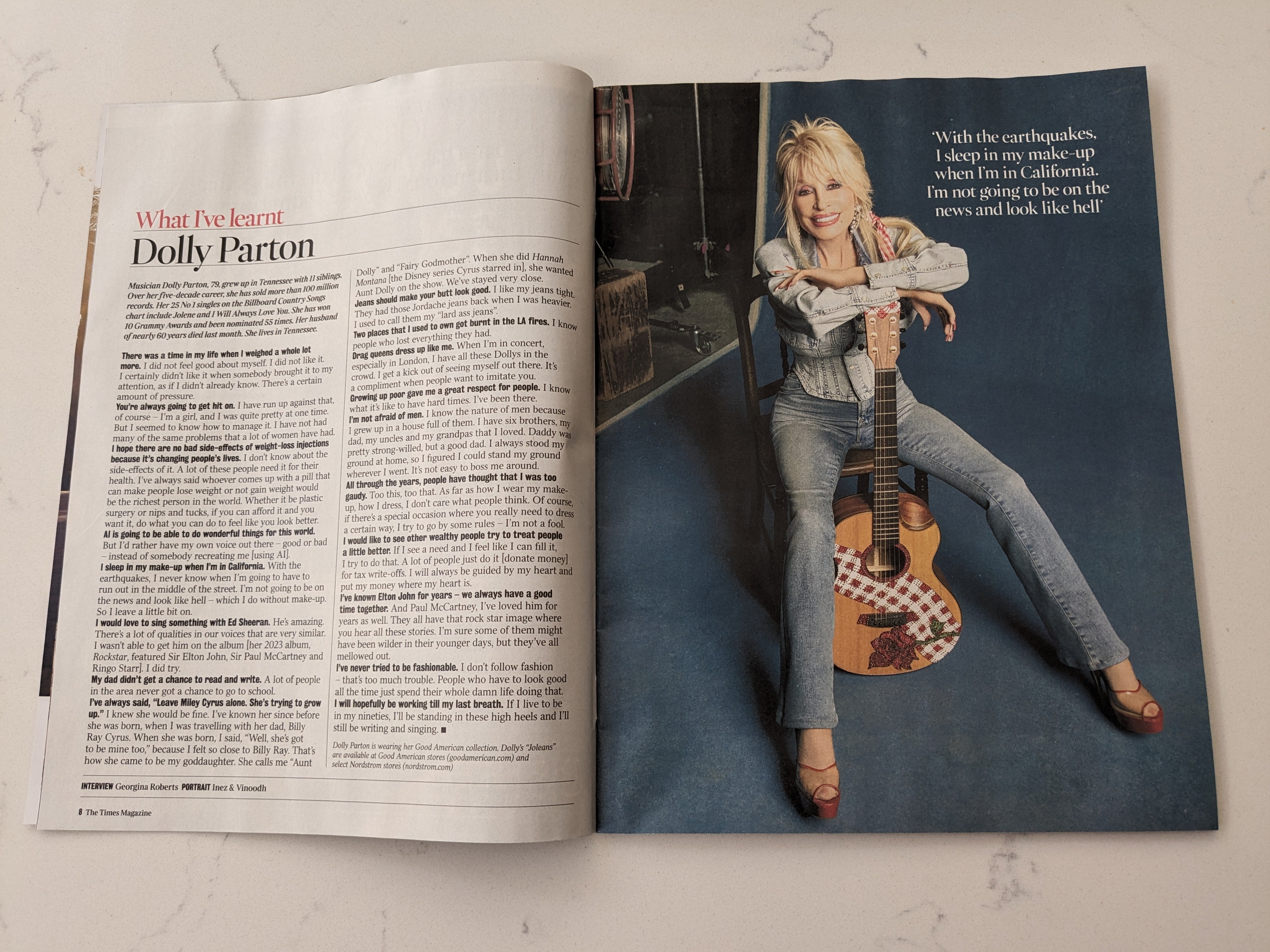 TIMES Magazine 05-APRIL-2025 DOLLY PARTON - YourCelebrityMagazines