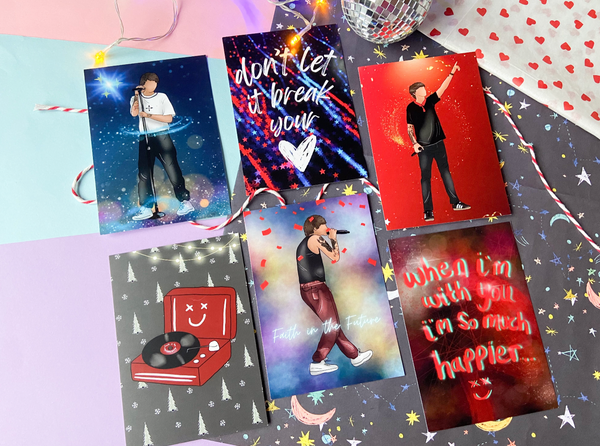Louis Fan Art - 6 Postcard Set - YourCelebrityMagazines