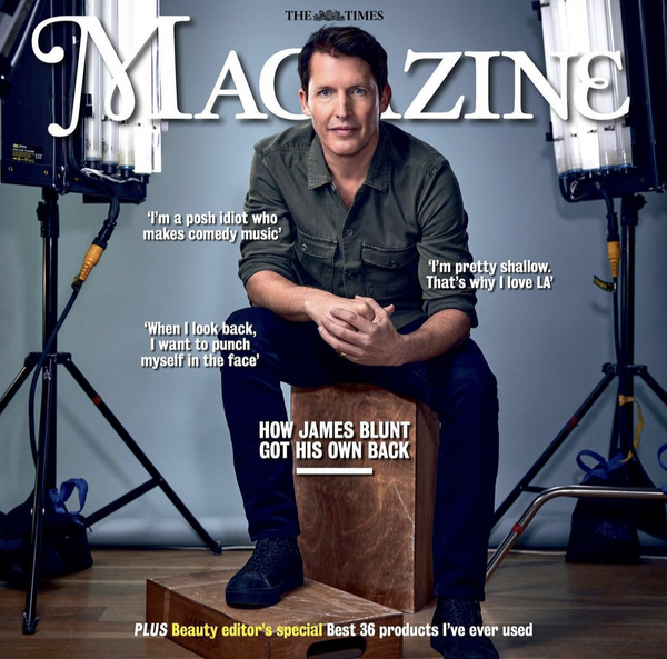 TIMES magazine 21 October 2023 James Blunt Cover - YourCelebrityMagazines