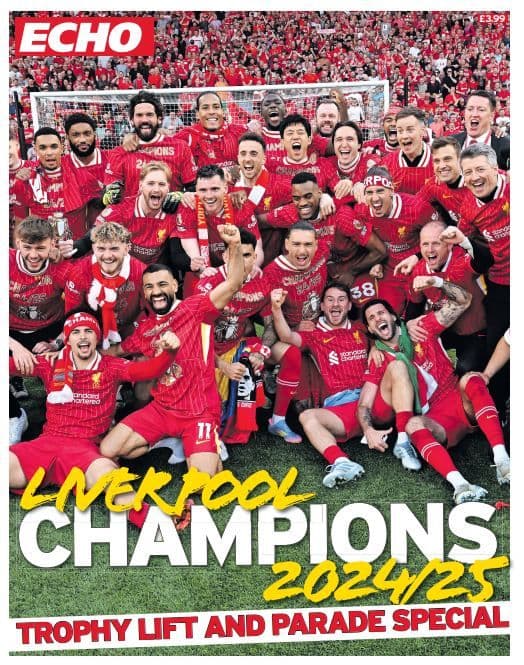 LIVERPOOL ECHO - Liverpool Champions 2024/25 Trophy Lift and Parade Sp ...