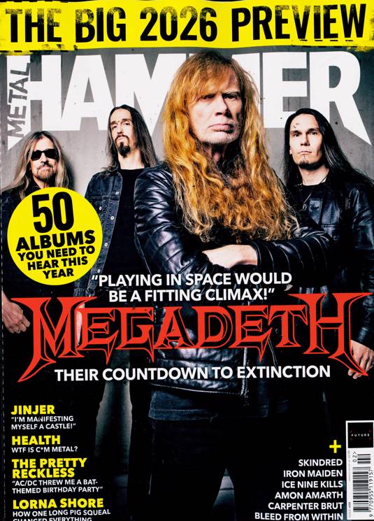 Metal Hammer #409 The Big 2026 Preview - MEGADETH - Iron Maiden - Skin ...