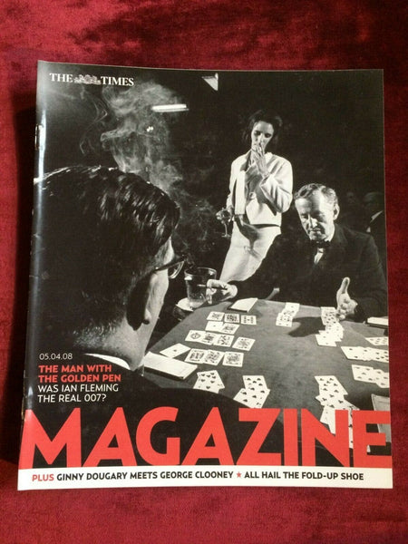 TIMES magazine 05/04/2008 IAN FLEMING George Clooney Woody Allen Lione ...