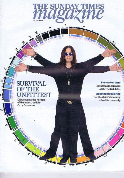 OZZY OSBOURNE / MICHELLE OBAMA Sunday Times Magazine Oct 24 2010 ...