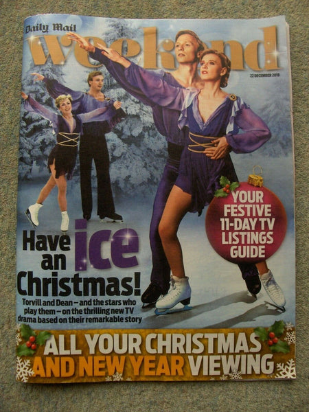Weekend Magazine 22/12/2018 Torvill & Dean Emilia Fox Dawn French ...