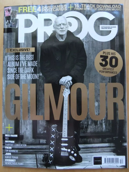 Prog Magazine Issue 152 Gilmour + 4 Dave Gilmour/Pink Floyd Postcards ...