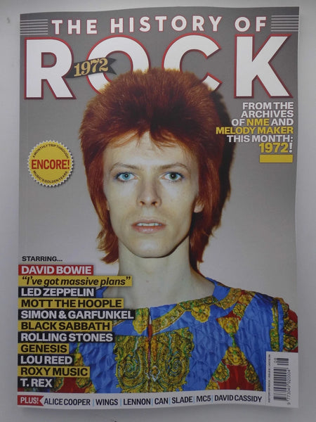 The History of Rock magazine 1972 DAVID BOWIE Black Sabbath Rolling St ...