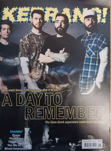 Kerrang magazine SPRING 2025 A DAY TO REMEMBER - YourCelebrityMagazines