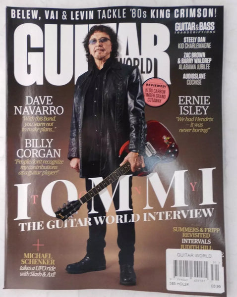 Guitar World magazine Holiday 2024 Tony Iommi Black Sabbath Dave Navar ...