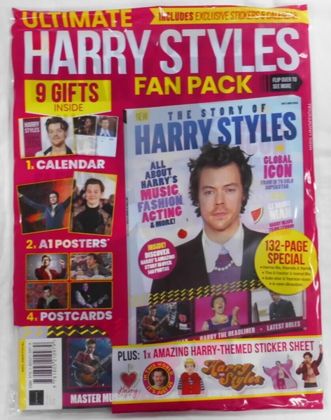 HARRY STYLES ULTIMATE FANPACK (MAGAZINE, STICKERS, POSTERS, ART CARDS ...