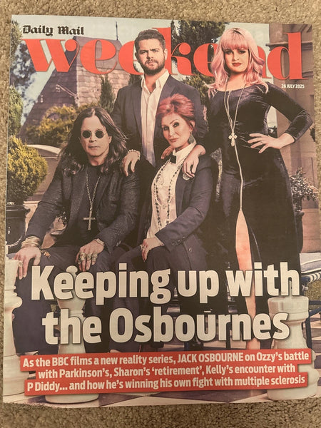 Mail Weekend Magazine 26th July 2025 Ozzy Osbourne - YourCelebrityMagazines