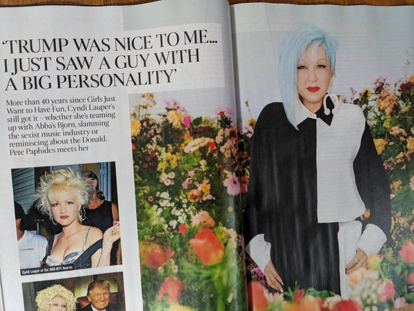 TIMES magazine 2 March 2024 Cyndi Lauper - YourCelebrityMagazines