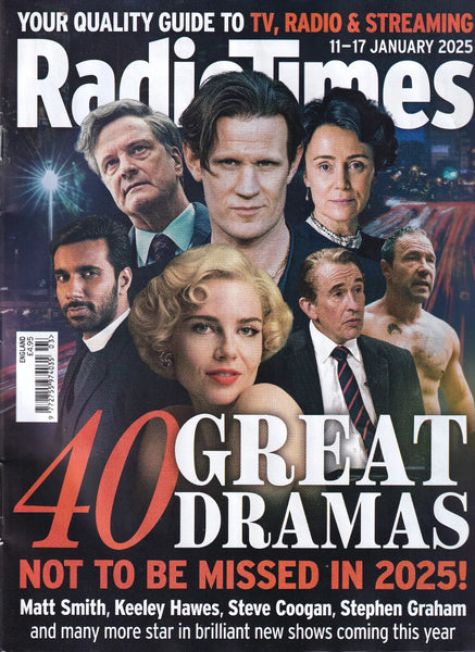 Radio Times magazine 11th Jan 2025 COLIN FIRTH Matt Smith Keeley Hawes ...