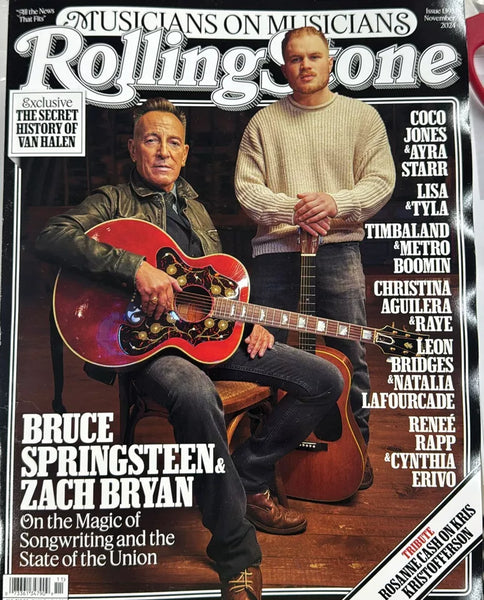 ROLLING STONE MAGAZINE - OCTOBER 2024- BRUCE SPRINGSTEEN & ZACH BRYAN ...