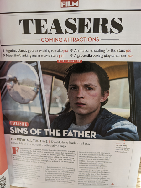 Total Film Magazine Sept 2020: Tom Holland, Bill Skarsgard Sebastian S ...