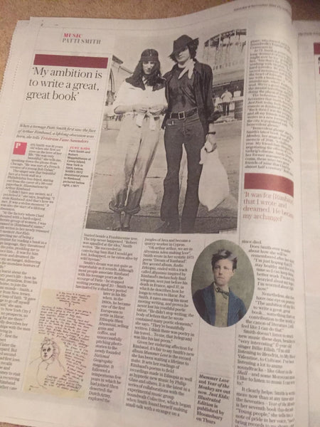 UK Telegraph Review November 2019: PATTI SMITH INTERVIEW FEATURE ...