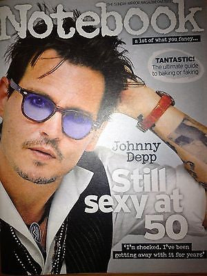 Notebook Magazine - Johnny Depp cover 4 August 2013 Kimberley Walsh Co ...