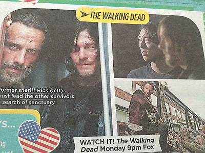 Walking Dead ANDREW LINCOLN PHOTO INTERVIEW 2015 SCOTT BAKULA AMANDA B ...