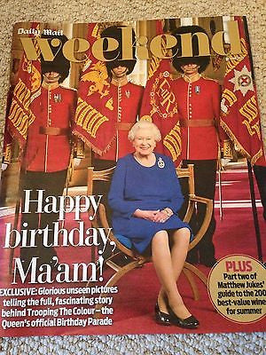 WEEKEND UK MAGAZINE QUEEN ELIZABETH II 90th BIRTHDAY PARADE SPECIAL PH ...