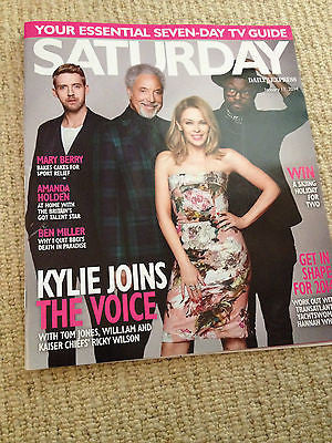 SATURDAY Mag 11/01/2014 KYLIE MINOGUE Tom Jones Ricky Wilson Richard H ...