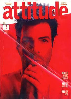 ATTITUDE MAGAZINE 2015 ZACHARY QUINTO STAR TREK PHOTO INTERVIEW COVER ...