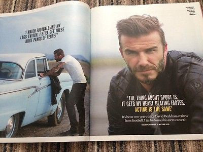 (UK) TIMES MAGAZINE SEPTEMBER 5 2015 DAVID BECKHAM PHOTO COVER INTERVI ...
