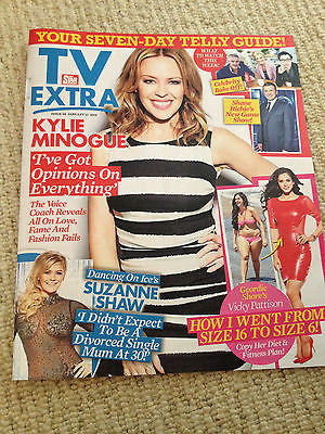 NEW TV Extra Magazine Kylie Minogue Suzanne Shaw Lisa Snowdon Vicky Pa ...