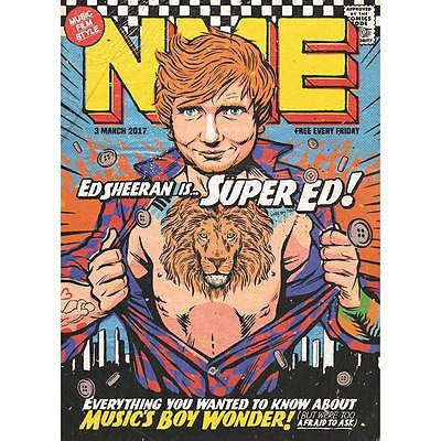 NME UK magazine March 2017 Ed Sheeran Lorde PVRIS Russell Howard ...