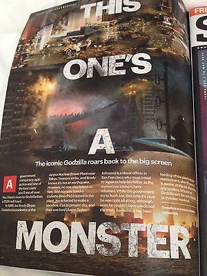 Godzilla AARON JOHNSON Special Photo Cover MAGAZINE May 2014 BRAND NEW ...