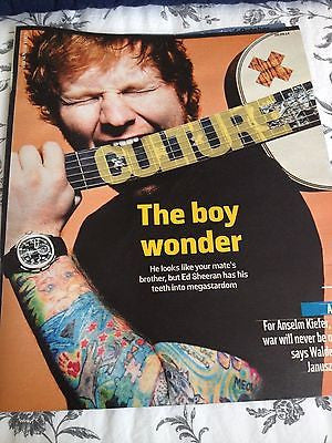 ED SHEERAN PHOTO COVER CULTURE MAGAZINE SEPTEMBER 2014 RAY DAVIES CILL ...