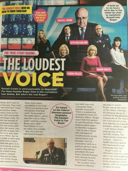 SUN TV Magazine 8/2019: AMANDA HOLDEN Callum Turner RUSSELL CROWE Mart ...