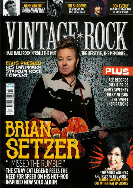 VINTAGE ROCK #53: (OCT/NOV 2021) BRIAN SETZER The Shadows Don Everly ...