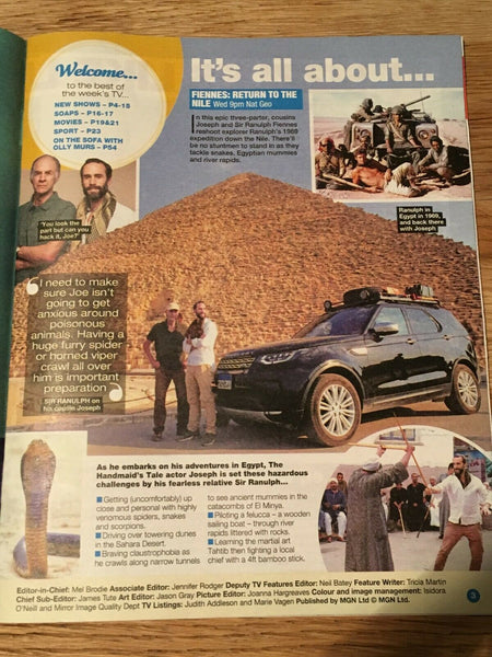 Love TV Mag FEB 2019: STEVE COOGAN Joseph Fiennes NICKY CAMPBELL Marti ...