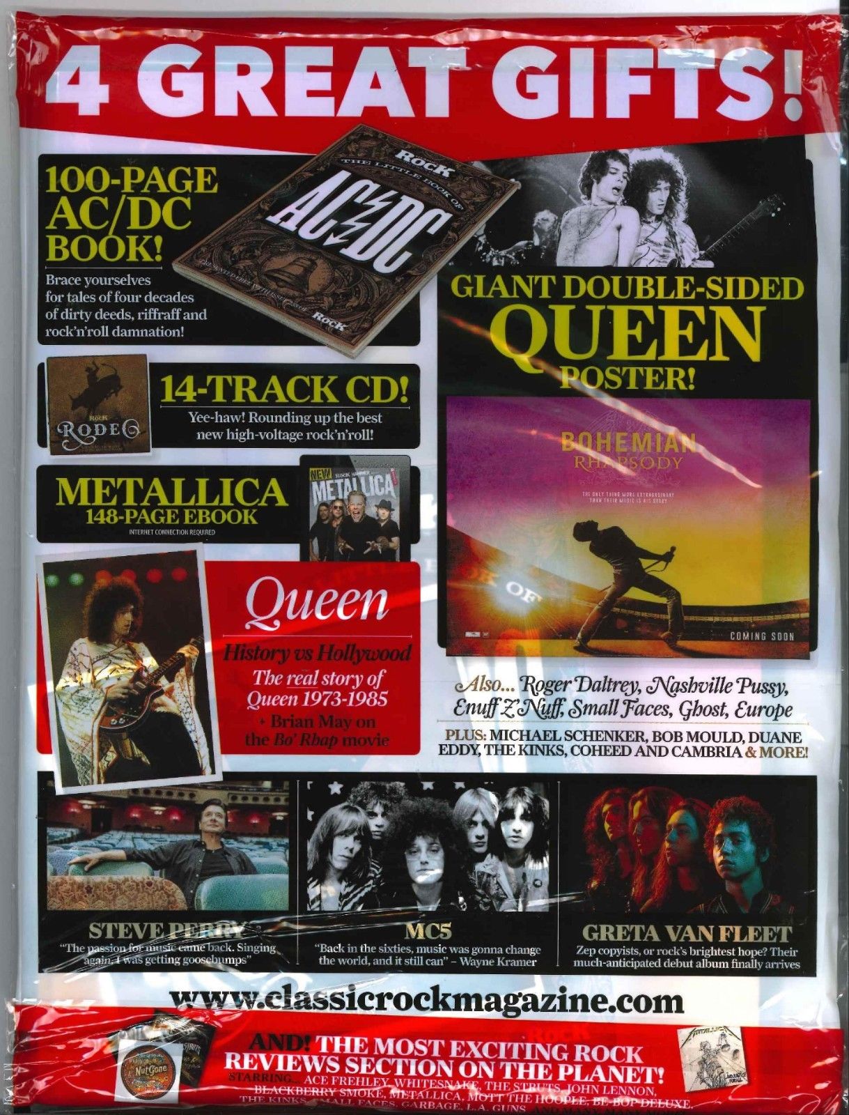 UK Classic Rock Magazine November 2018: Freddie Mercury Queen Greta Va ...