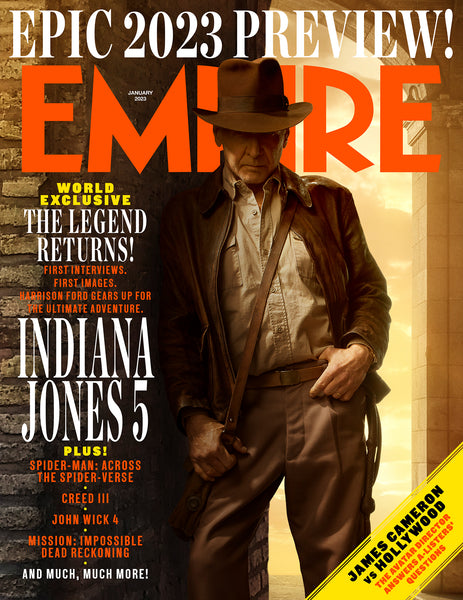 Empire Magazine Jan 2023 INDIANA JONES 5 COVER FEATURE Harrison Ford J ...