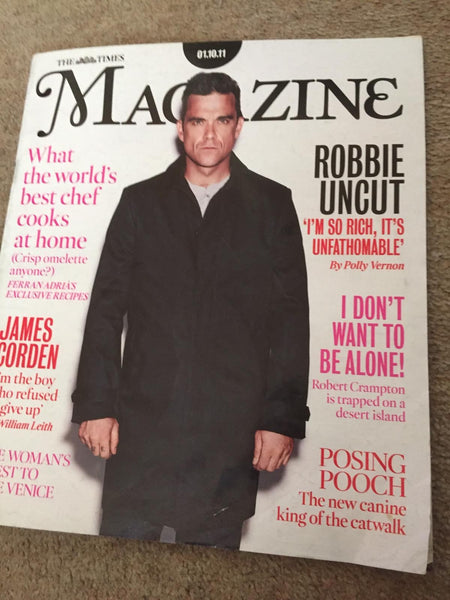 The Times magazine - Robbie Williams Interview (1 October 2011 ...