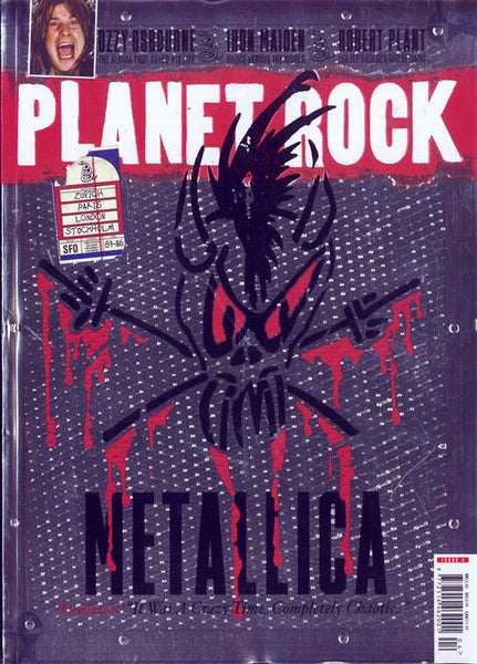 PLANET ROCK DECEMBER 2017 #4: METALLICA embossed collectors' cover ...