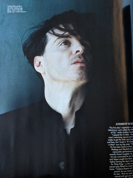British Vogue Magazine December 2020 Andrew Scott - YourCelebrityMagazines