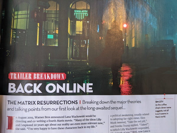 Total Film Magazine November 2021 Keanu Reeves The Matrix ...
