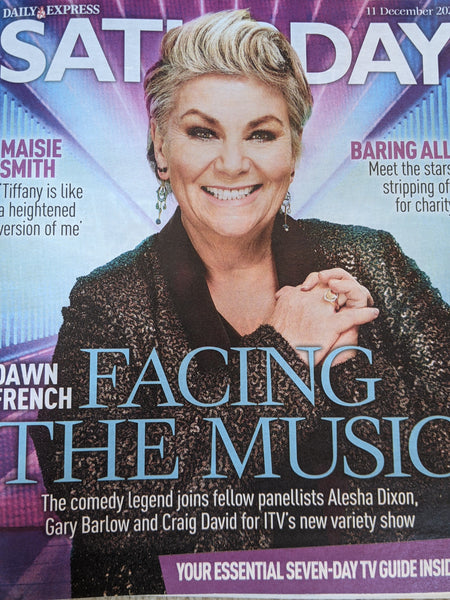 SATURDAY Mag11/12/2021 DAWN FRENCH Toyah Wilcox Gary Barlow Craig Davi ...