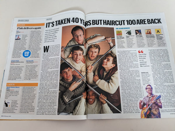 CULTURE Magazine 19/02/2023 BILL NIGHY COVER FEATURE Nick Heyward Hair ...